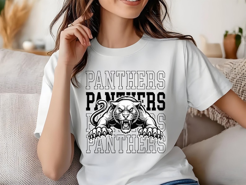 Panthers Mascot SVG PNG PDF Ai | Fierce Panther Head Logo | School ...