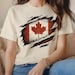 Distressed Canada Flag PNG: Ripped Grunge Maple Leaf (digital Download ...
