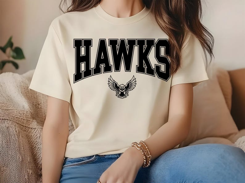 Hawks Mascot PNG SVG PDF Ai | Hawk Sports Team Design | School Team ...
