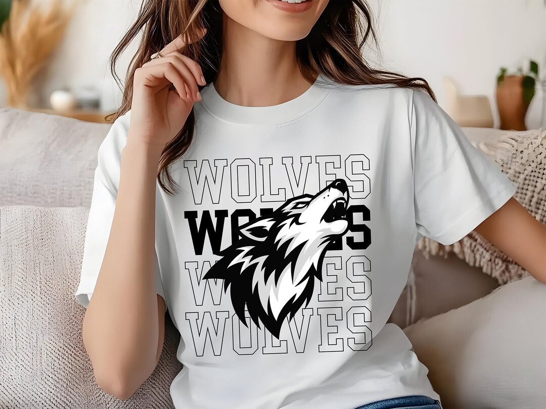 Wolves Mascot SVG PNG PDF Ai | Wolf Head Sports School Team Spirit ...