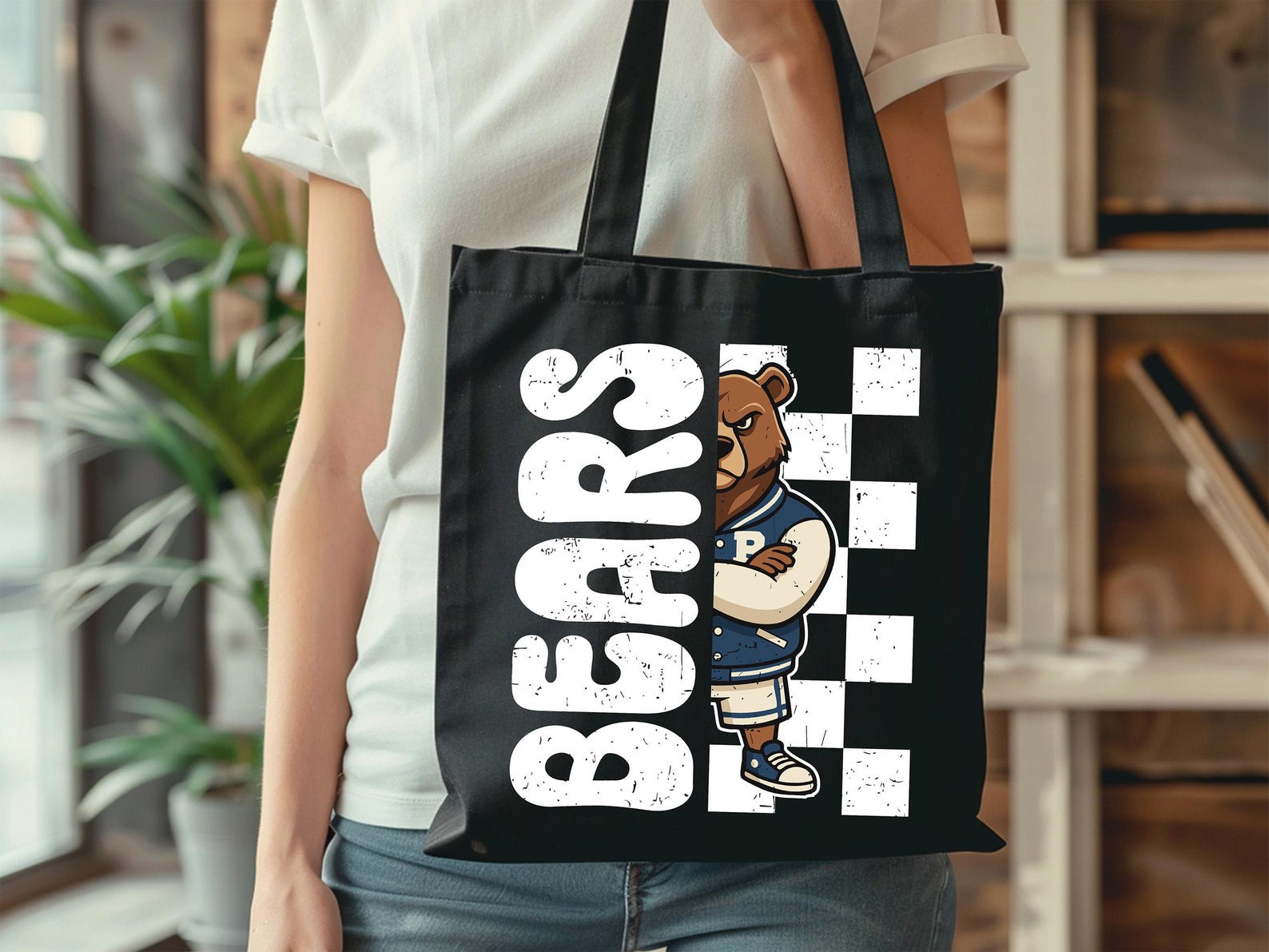 Bears Mascot Logo PNG SVG Ai PDF | Distressed Bear School Spirit Sports ...