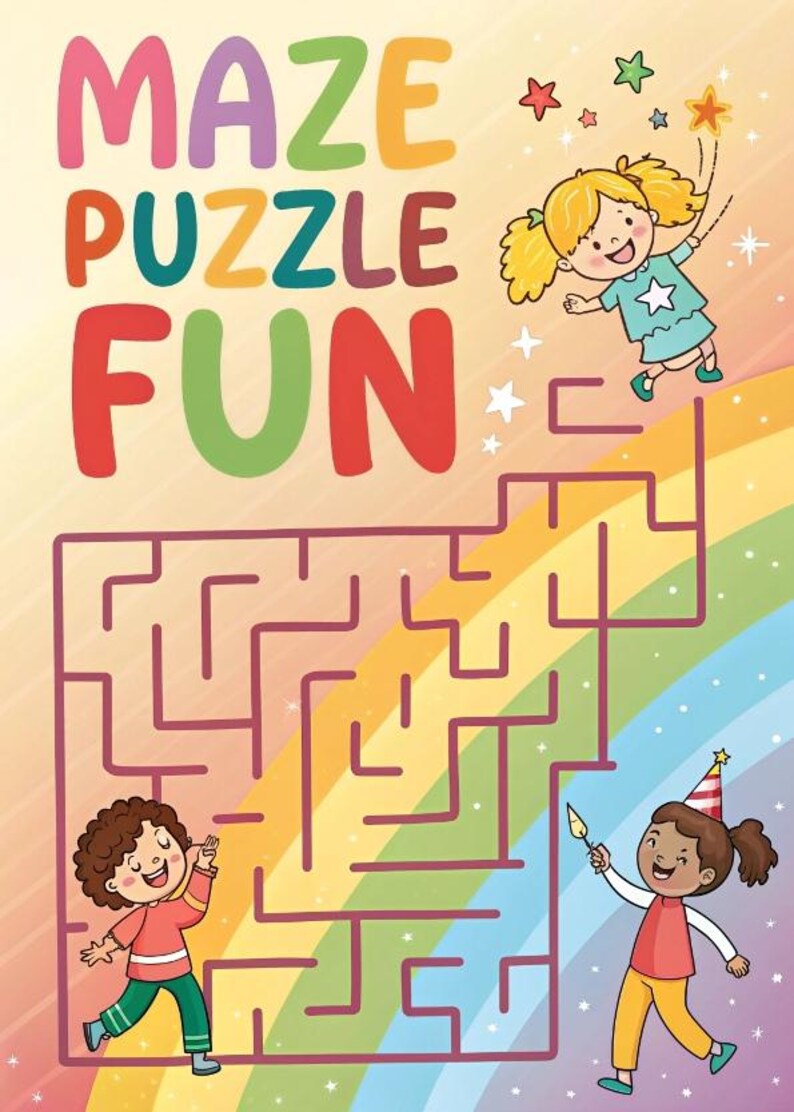 Fun Printable Maze Book for Kids – 32 Brain-boosting Mazes + Solutions ...