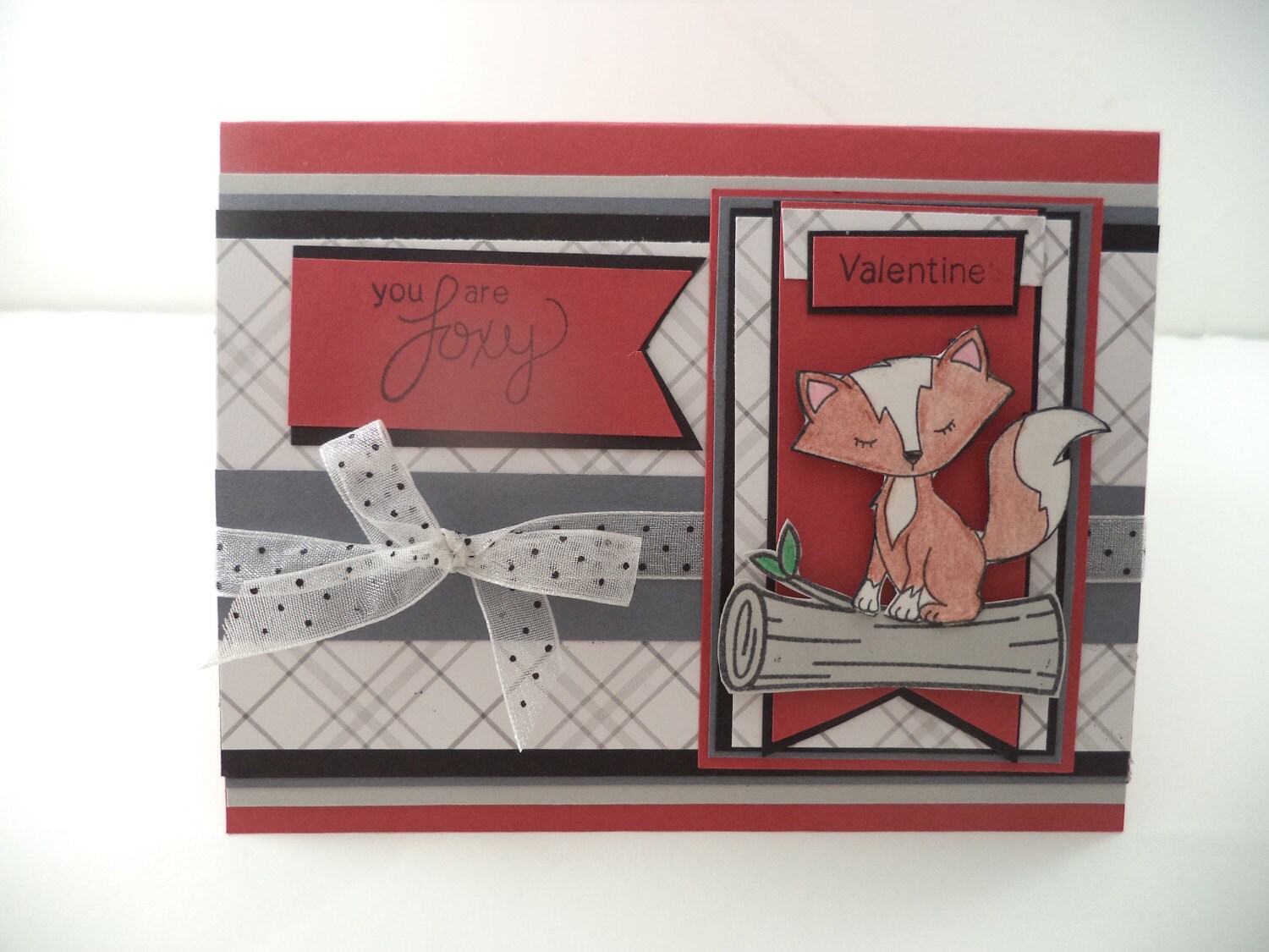 Valentine's Day Card, You're so Foxy Card, Fox Valentine's Day Card ...