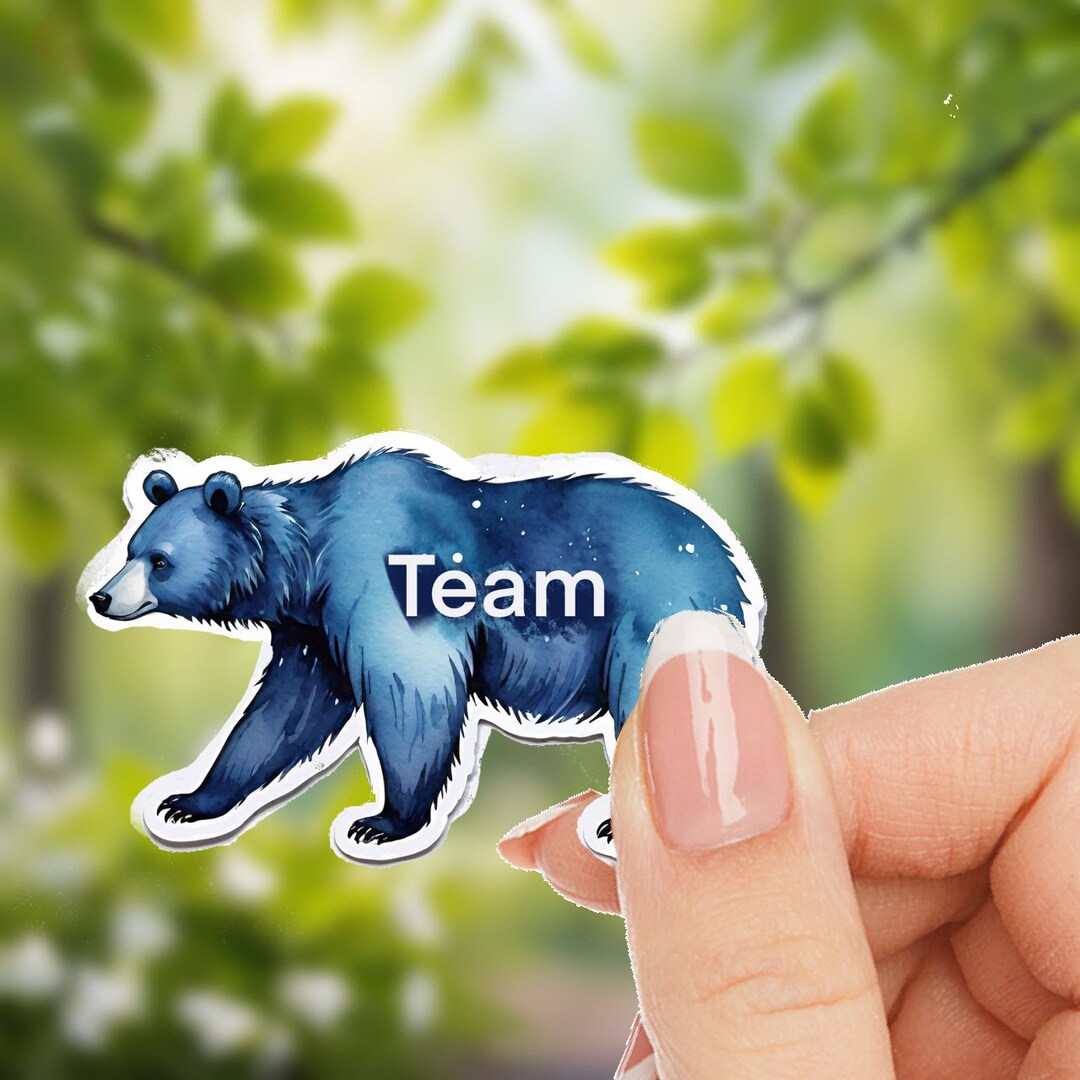Team Bear Sticker, I Choose the Bear Sticker, Bear Sticker, Funny Vinyl ...