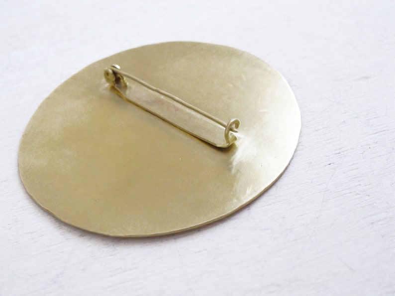 Large Gold Moon Brooch, Different Sizes, Gold Accessories, Geometric ...