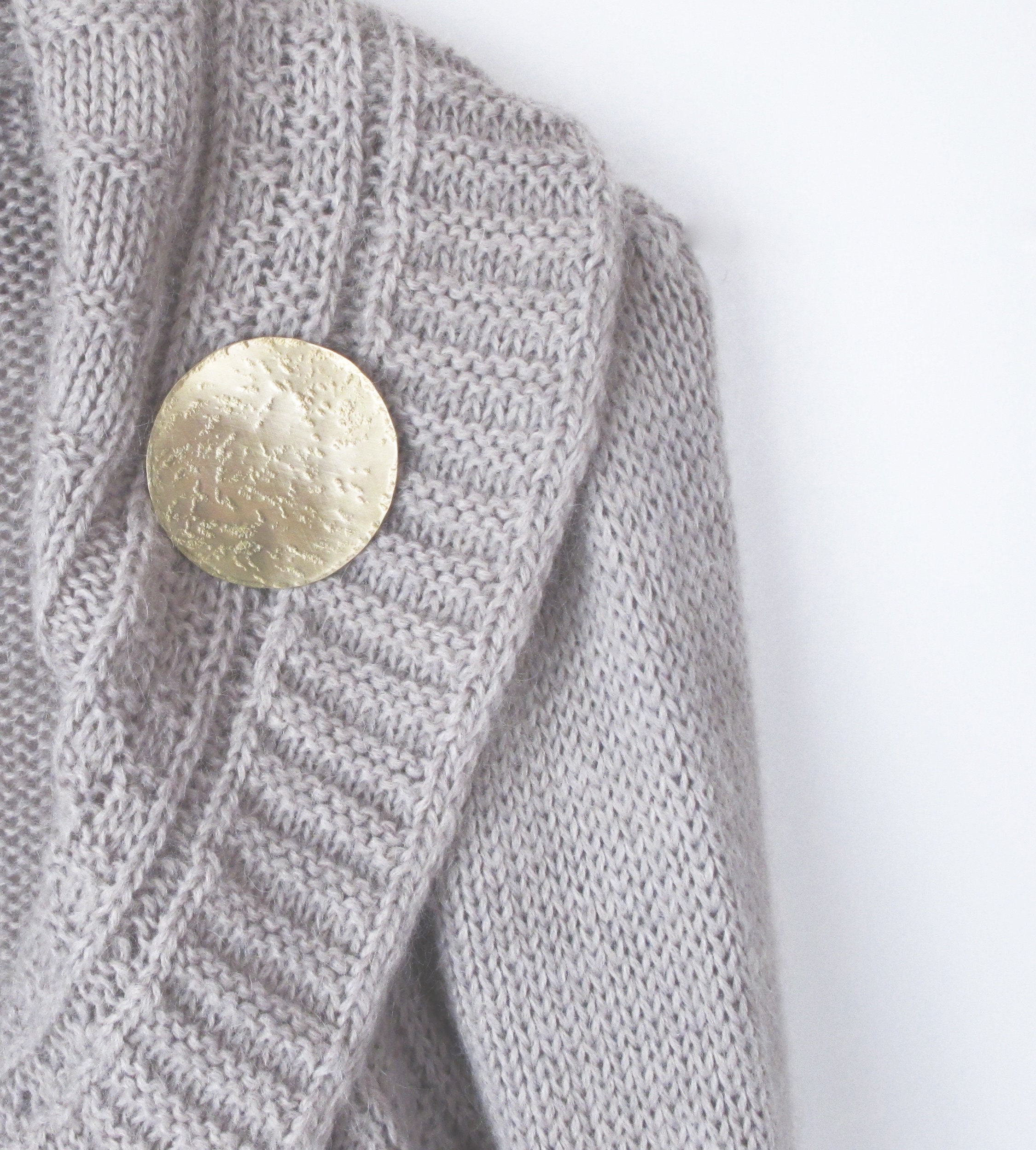 Large Gold Moon Brooch, Different Sizes, Gold Accessories, Geometric ...