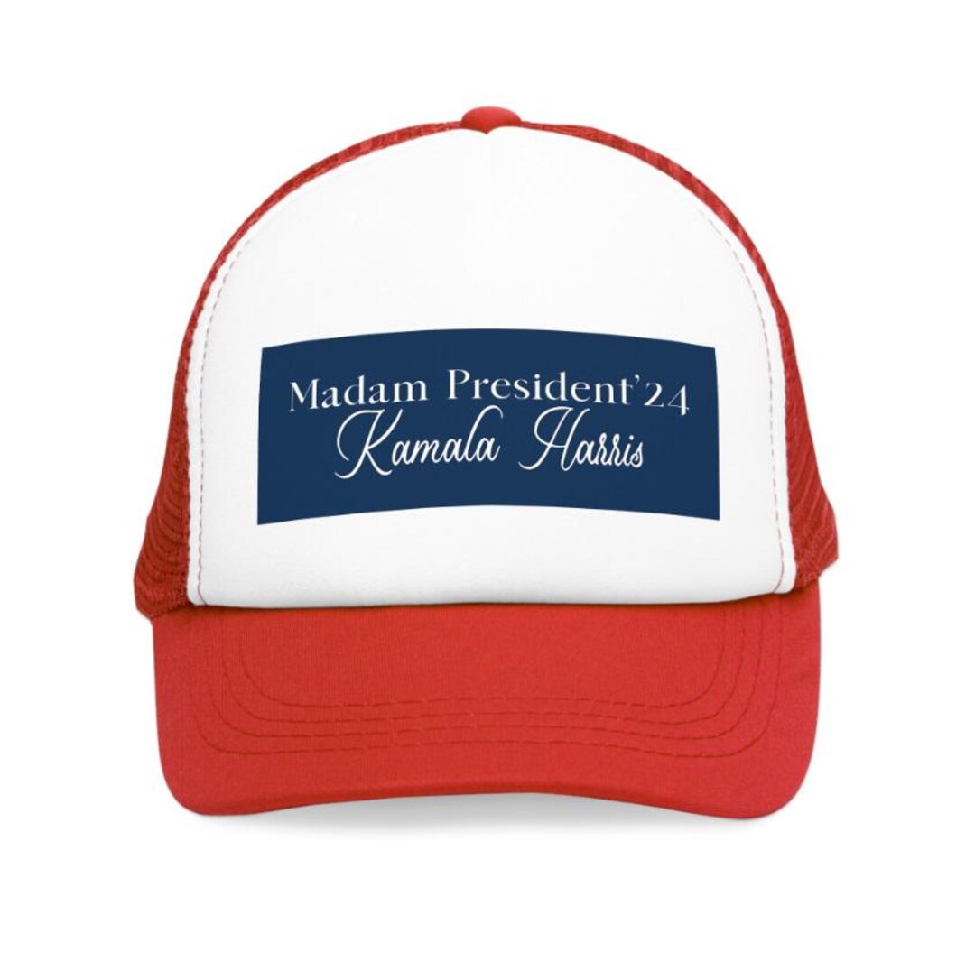 Kamala Harris Hat Madam President Kamala Harris Hat Patriotic Red ...