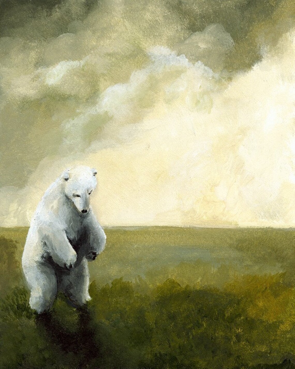 Homeless Polar Bear Art - Etsy