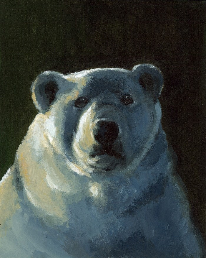 Bear Art Polar Bear Art i'd Like More Ice - Etsy
