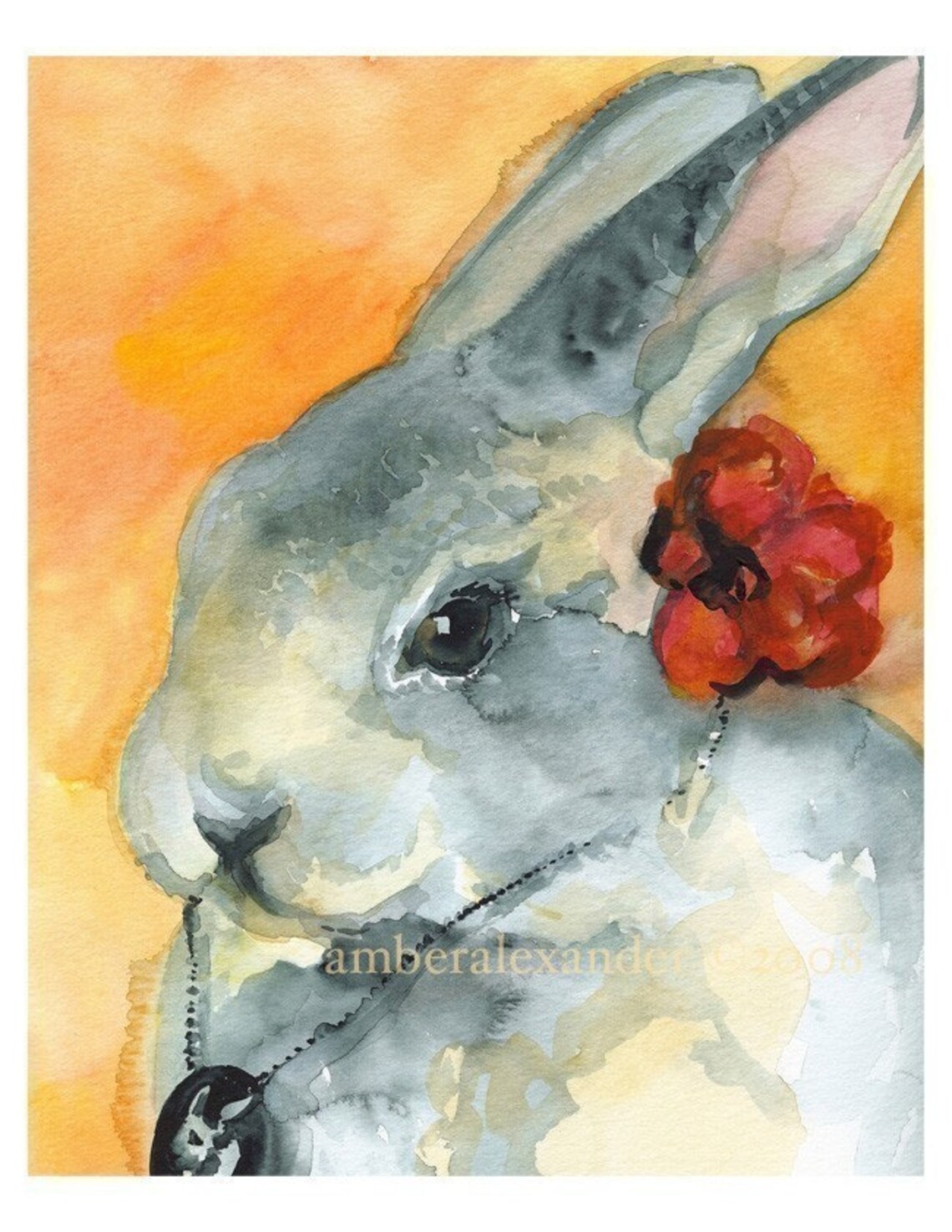 Senorita Betty- Rabbit Art - Etsy