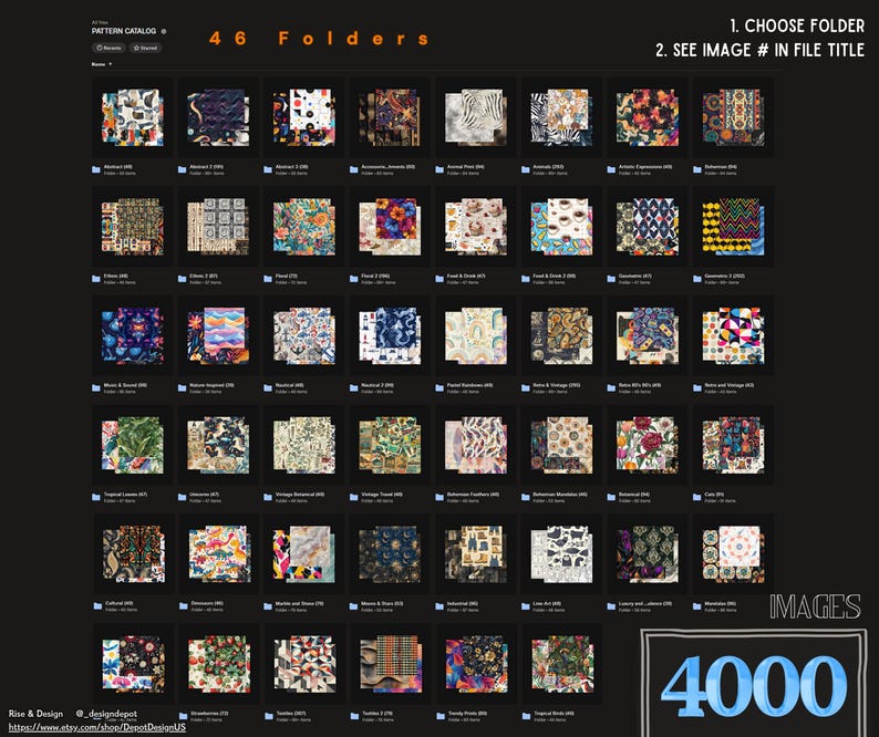 FULLY CUSTOM 4000 VARIANTS Free Pattern Catalog Foldable Rectangular ...