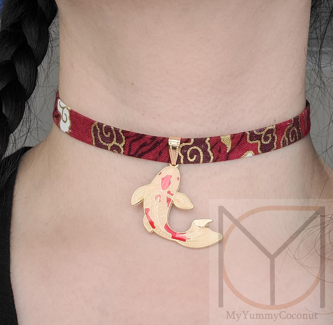 Lucky Koi Fish Choker Necklace - Etsy