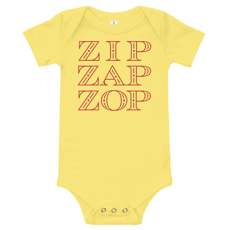 Zip Zap Zop Improv Kids Baby Bodysuit Theater Game Unisex Non-gendered ...