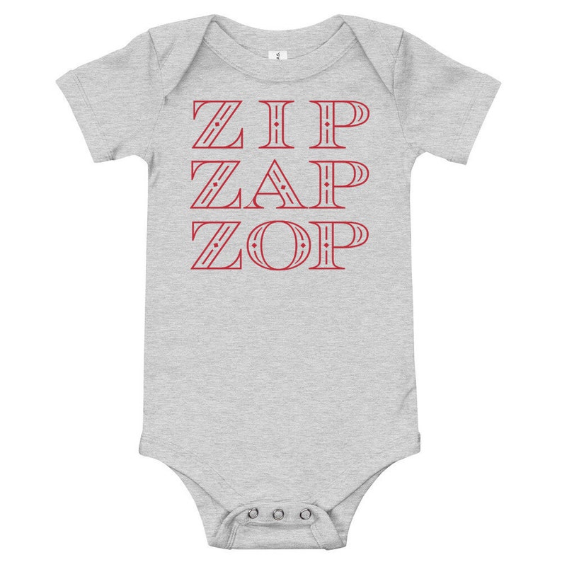 Zip Zap Zop Improv Kids Baby Bodysuit Theater Game Unisex Non-gendered ...