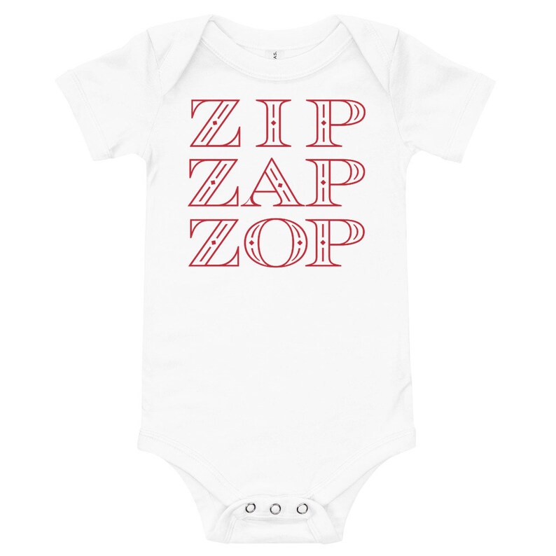 Zip Zap Zop Improv Kids Baby Bodysuit Theater Game Unisex Non-gendered ...
