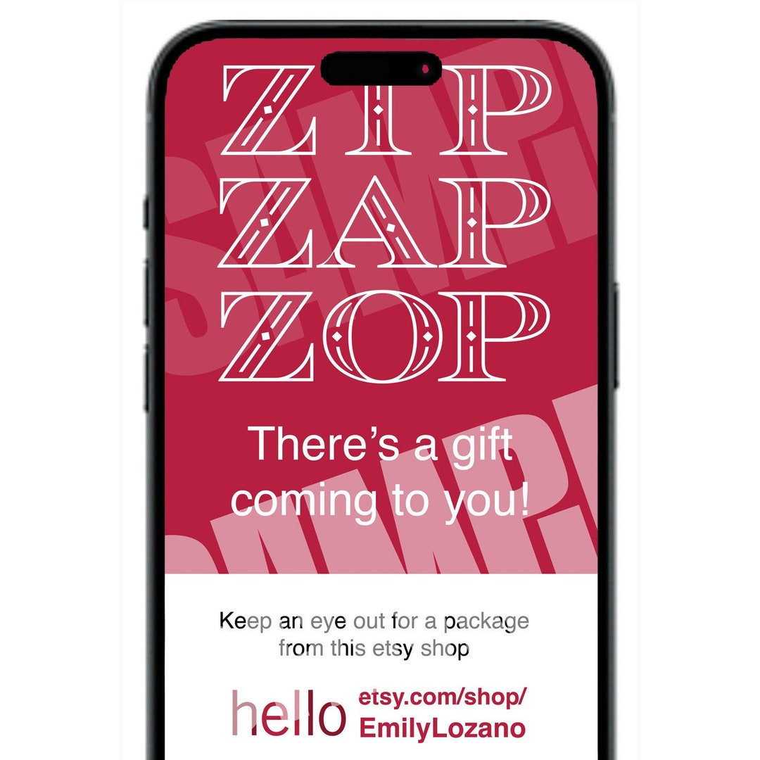 Digital Gift Card for Your "zip ZAP Zop" Gift | Improv - Etsy