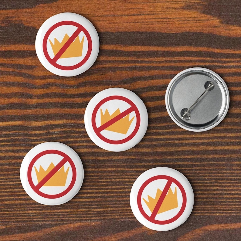 NO KINGS | 5 Button Set | Anti-trump | Protect Democracy | ¡sin Reyes ...