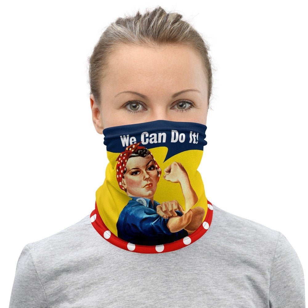 Rosie the Riveter Two Way Mask/gaiter for Cosplay/halloween | Etsy