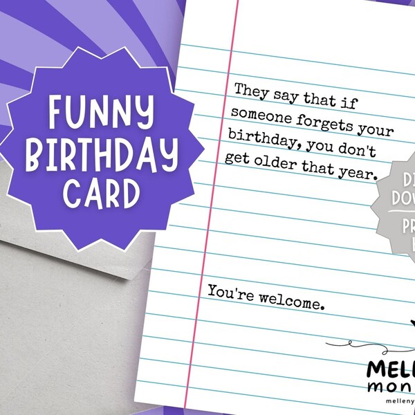 Forgot Birthday - Etsy