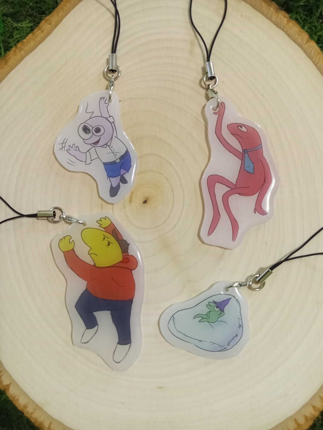 Smiling Friends Phone Charms/keychains - Etsy