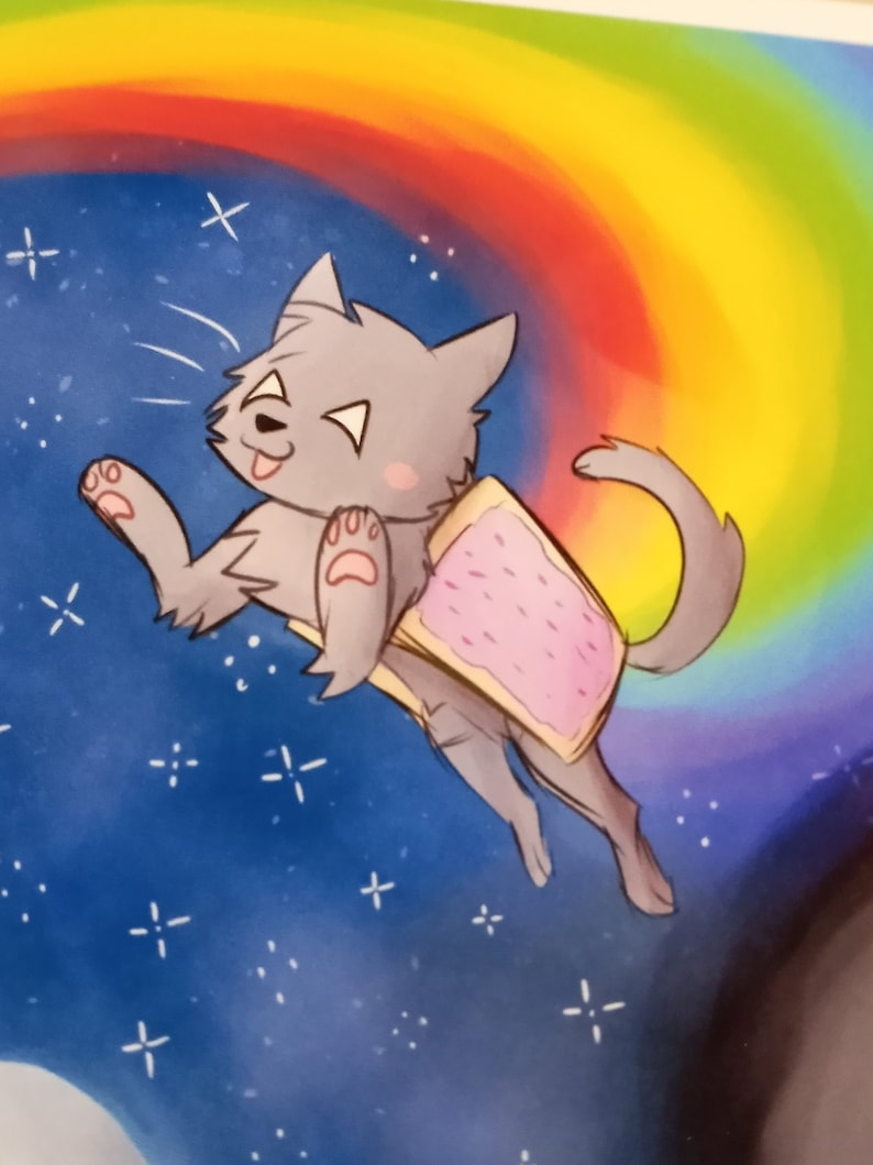 Nyan Cat Art Print - Etsy