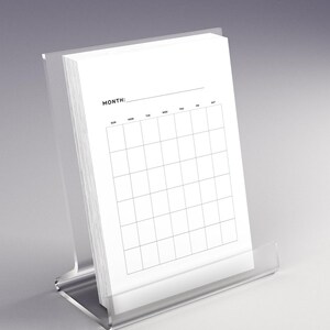Blank Calendar Printable Landscape and Portrait - Etsy