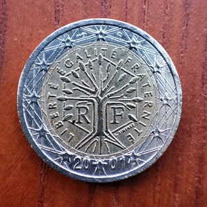 2 Euro 2001 RF Rare Misprint - Etsy