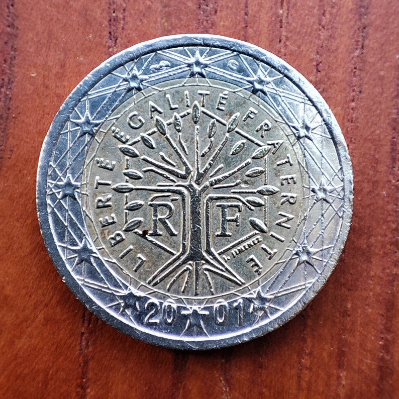 2 Euro 2001 RF Rare Misprint - Etsy