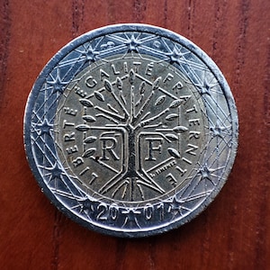 2 Euro 2001 RF Rare Misprint - Etsy