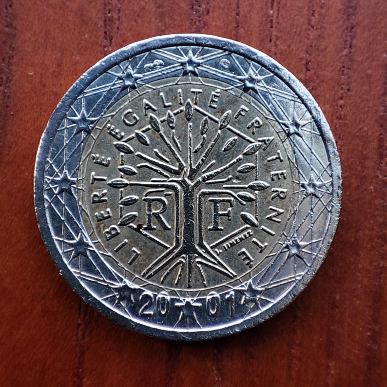 2 Euro 2001 RF Rare Misprint - Etsy