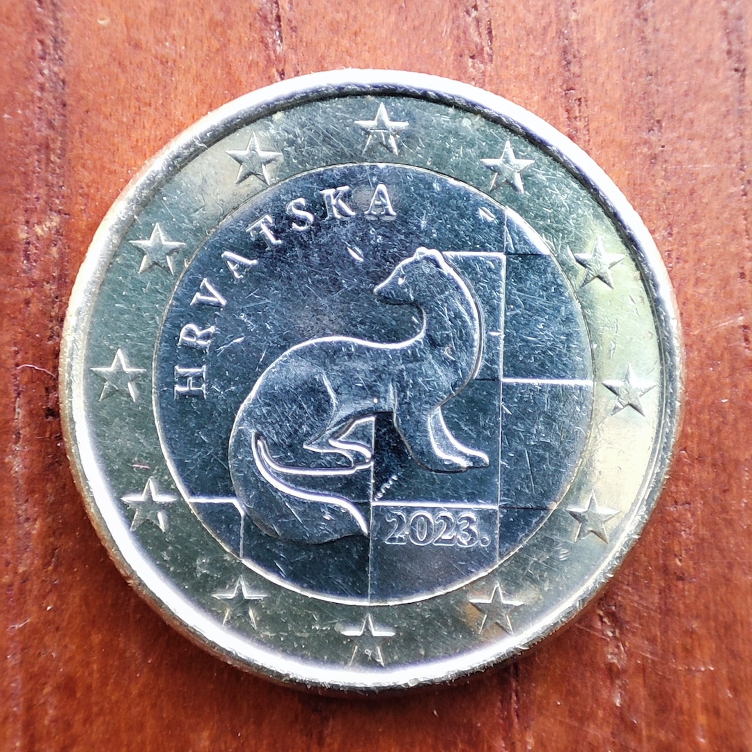 Rare pièce de 1 euro 2023 Hrvatska - Etsy France