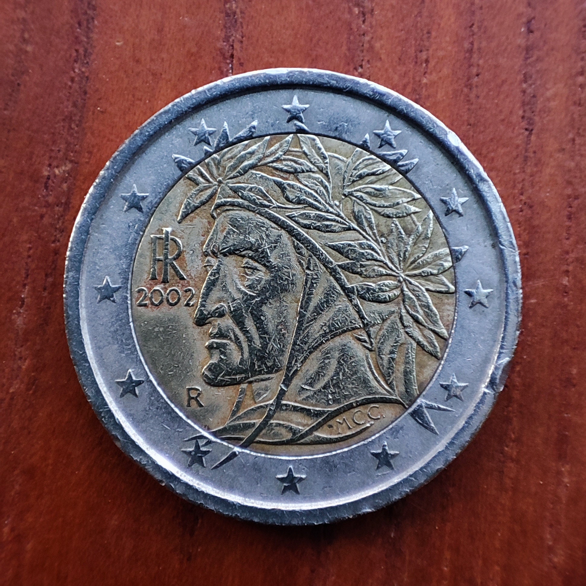 Rare 2 Euro Coin 2002 IR Italy - Etsy