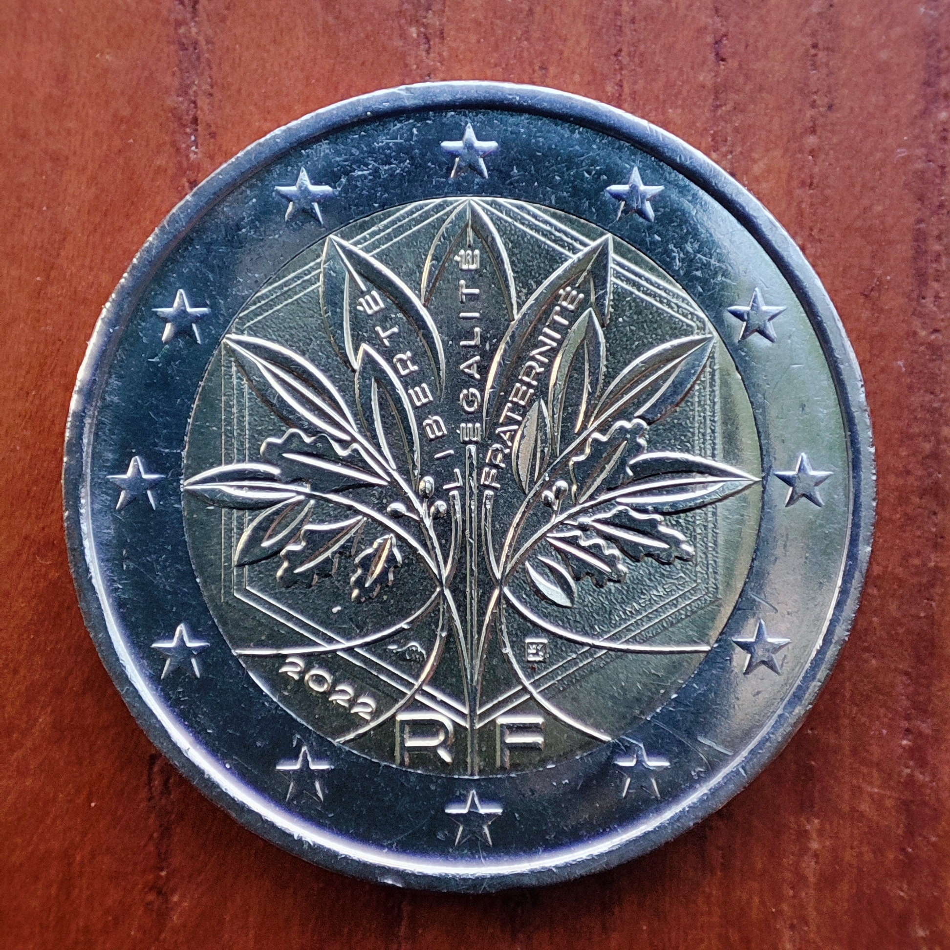 Pièce de 2 euros 2022 rare RF - Etsy France