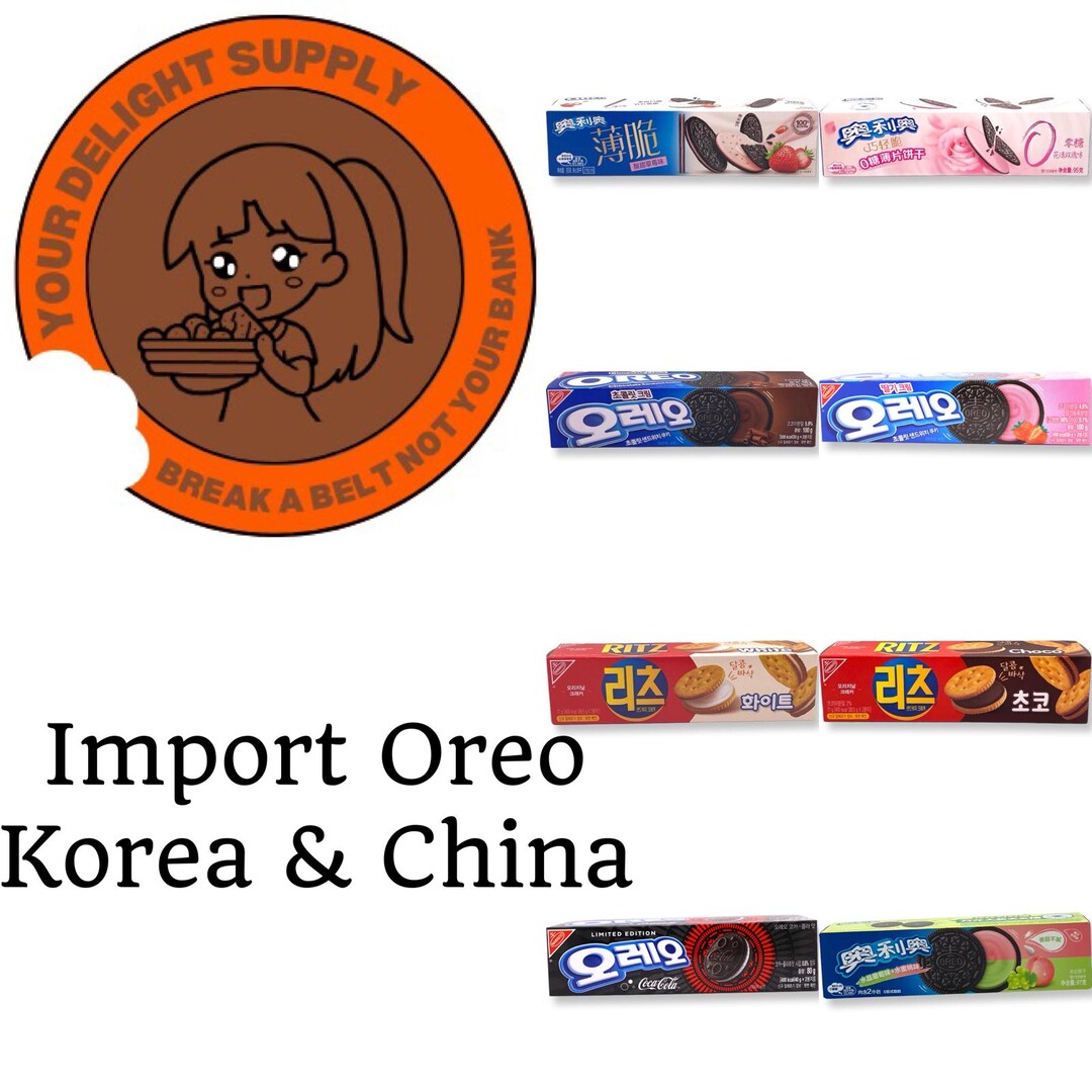 Rare Exotic Asian Oreo & Ritz China Korea Taiwan Rose Chocolate ...