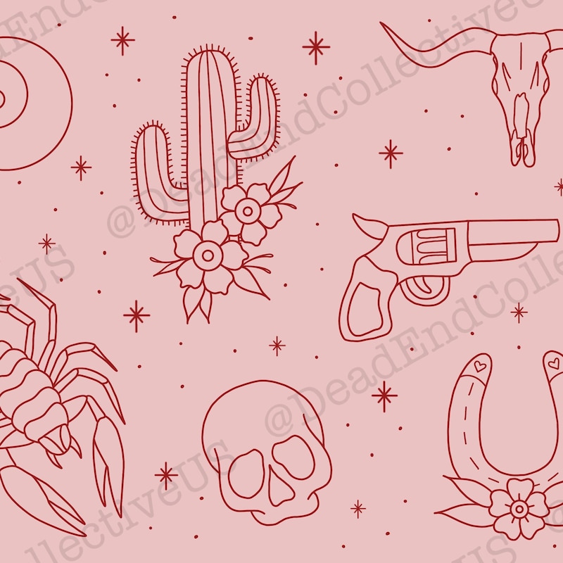Tattoo Flash Outline - Etsy