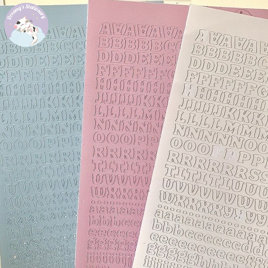 E2 Tiny Letter Sticker Pack 3PC Kawaii Polco Kpop Toploader Sticker ...