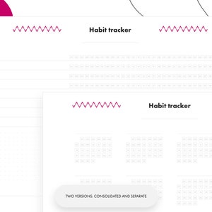 Printable Habit Tracker A4 Format, Two Versions Available - Etsy