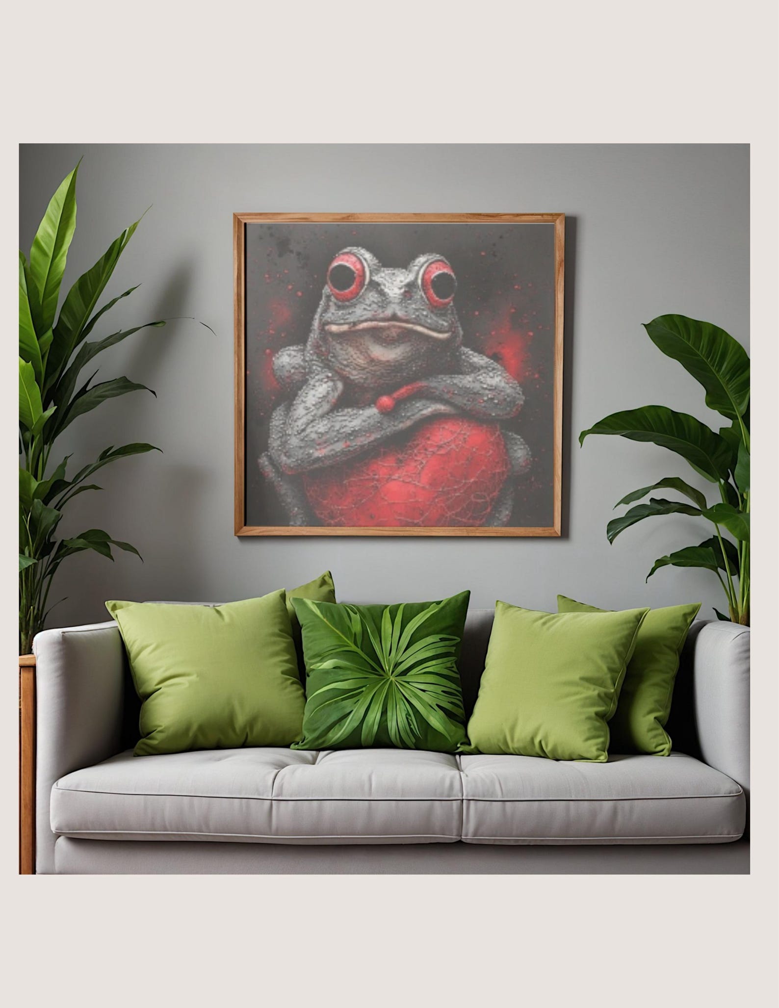 Gothic Frog Illustration | Dark Valentine Art Printable | Creepy Heart ...