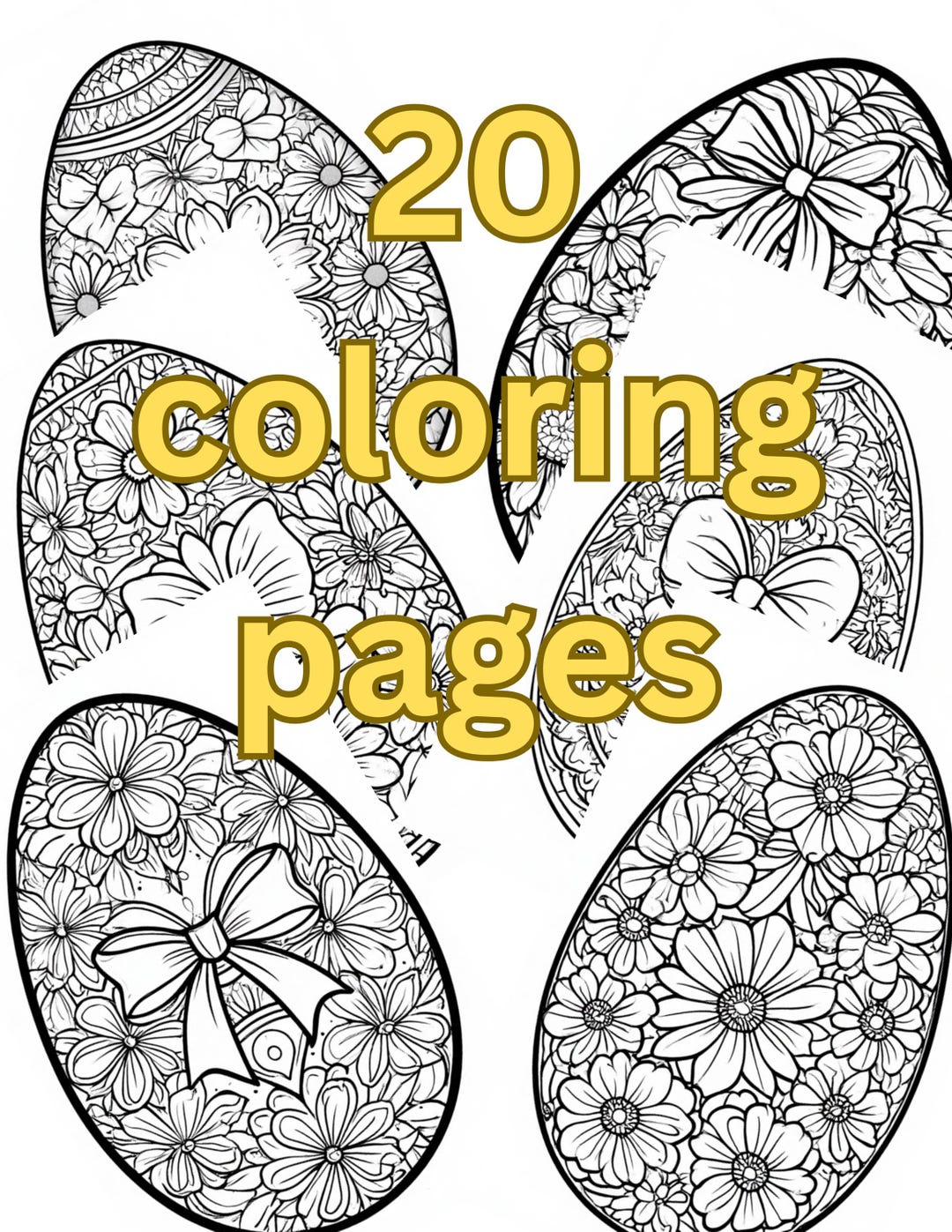 Mandala Egg Coloring Pages • Mindfulness Coloring Download • Printable ...