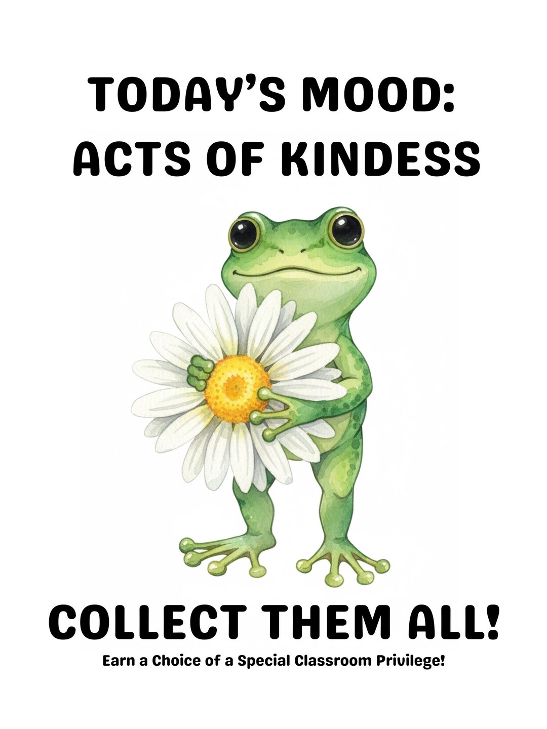 Greenfrog Acts of Kindness Classroom Kit - Challenge Bulletin Board ...