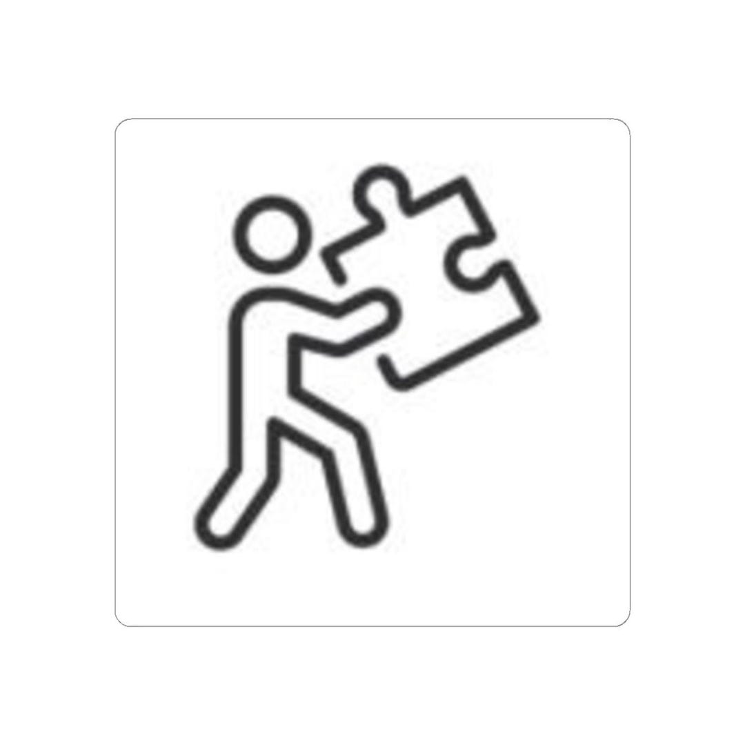 Autism Puzzle Piece Man - Kiss-cut Stickers- United Nations World ...