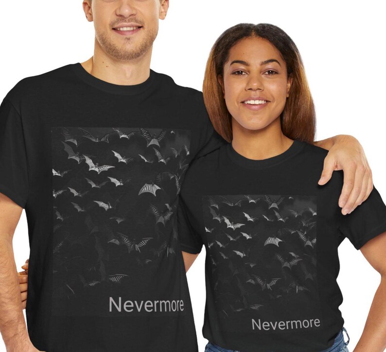 Christmas Gift Idea Tee Personalized Nevermore Goth T-shirt, Creepy ...