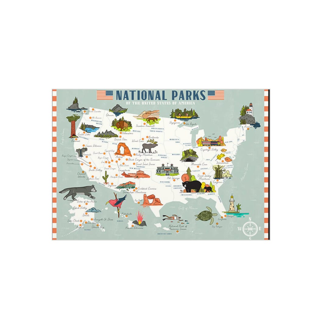 National Parks, Travel Map, Foam Board - Push Pin, Dream Vacations ...