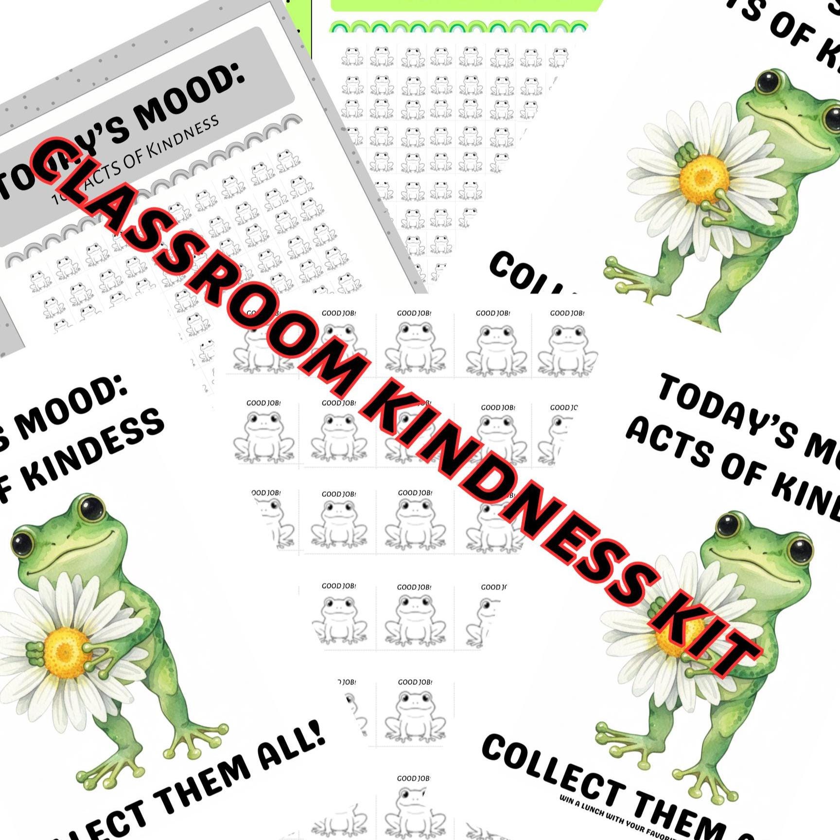 Greenfrog Acts of Kindness Classroom Kit - Challenge Bulletin Board ...