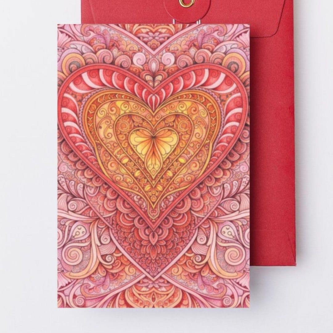 Graduation Heart Blank Greeting Card & Envelope Template Printable ...