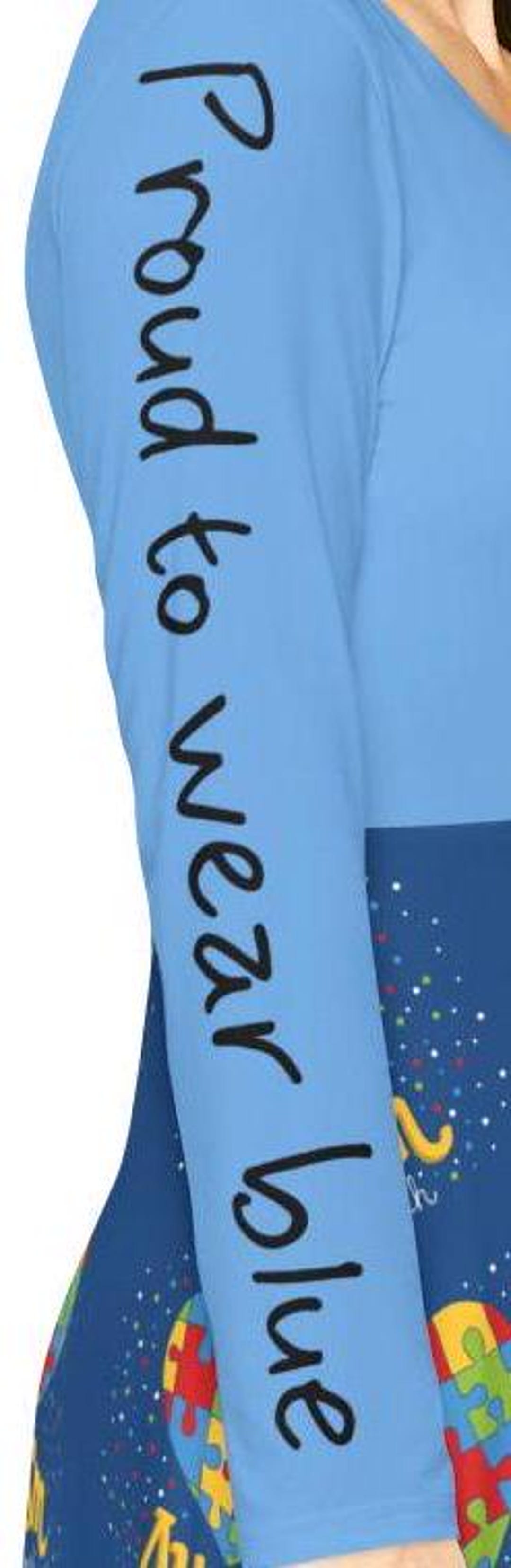 Proud to Wear Blue Autism Awareness Dress, Autism Advocacy Apparel ...