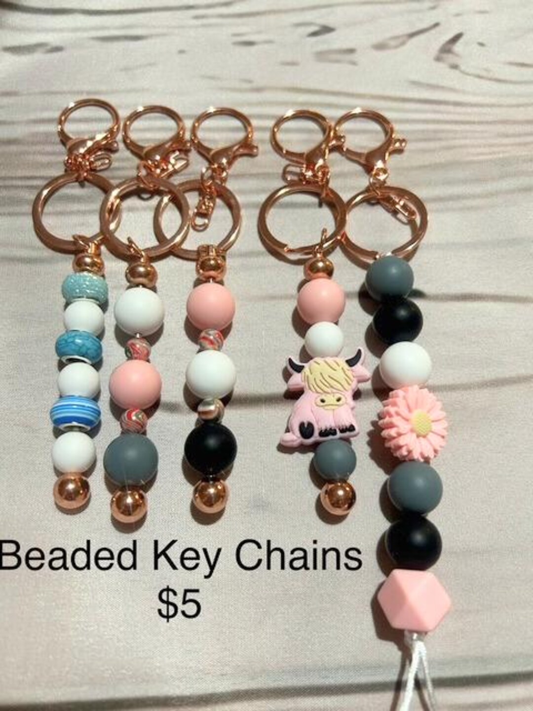 Beaded Key Chains and Pens - Etsy