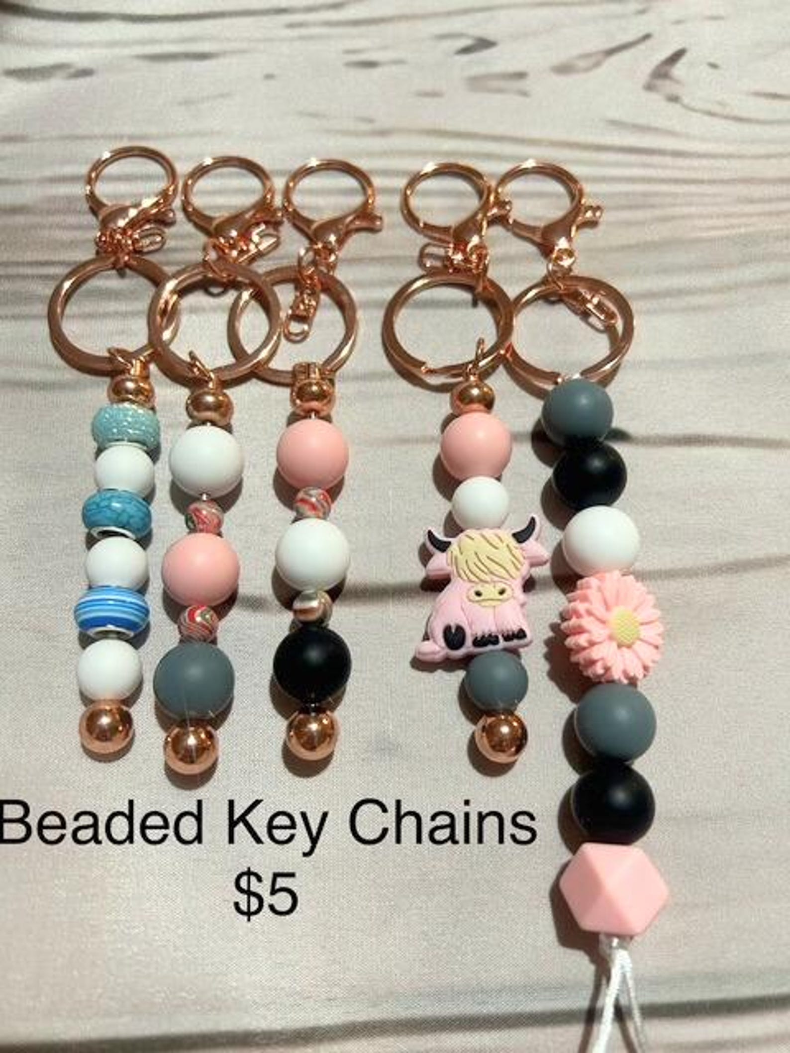 Beaded Key Chains and Pens - Etsy