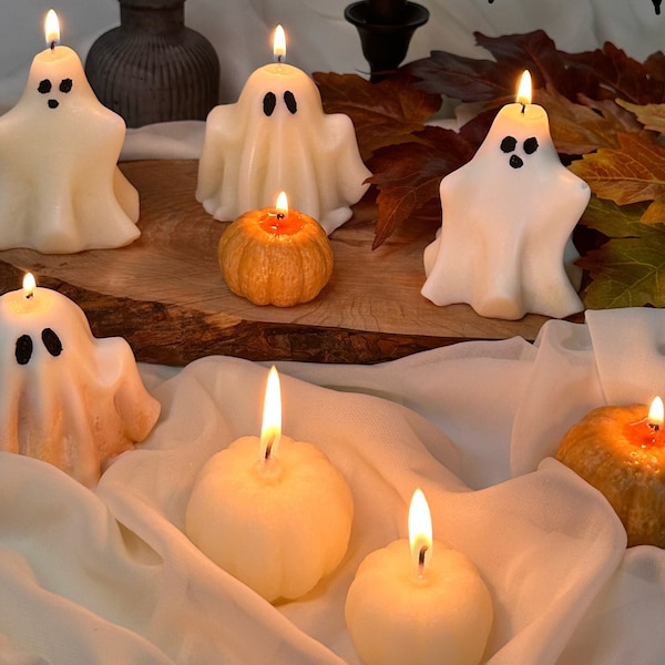 Spooky Ghost Candle, Ghost Candle, Spooky Candle, Halloween Candle ...