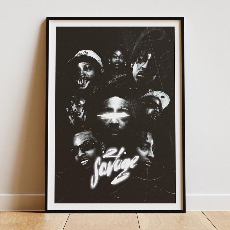 Poster 21 Savage, Music, Rap, Decoration, Printed Poster, Wall Art for ...